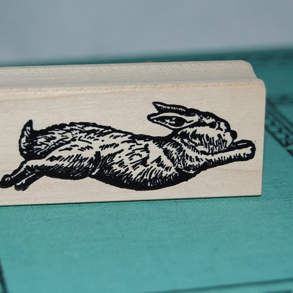 Bunny Rubber Stamp - Etsy
