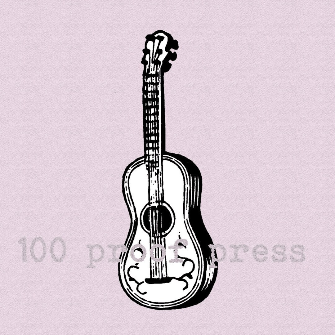 Acoustic Guitar Rubber Stamp 987 - Etsy