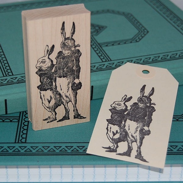 Bunny Rubber Stamp - Etsy