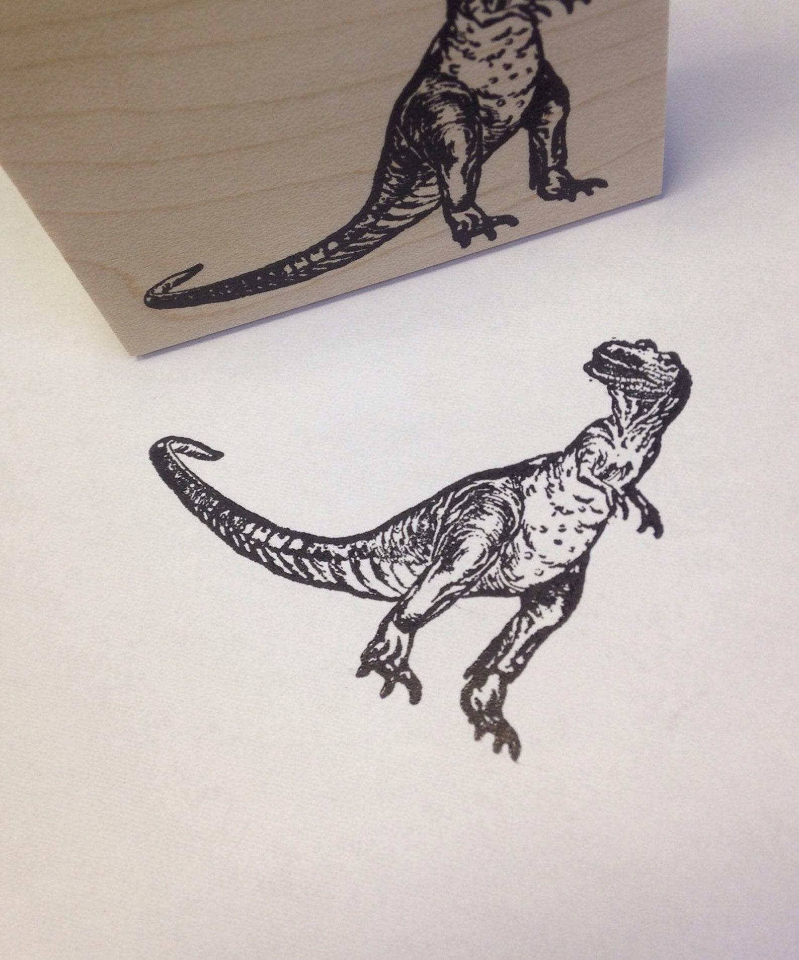 T Rex Dinosaur Wood Mounted Rubber Stamp 952 - Etsy