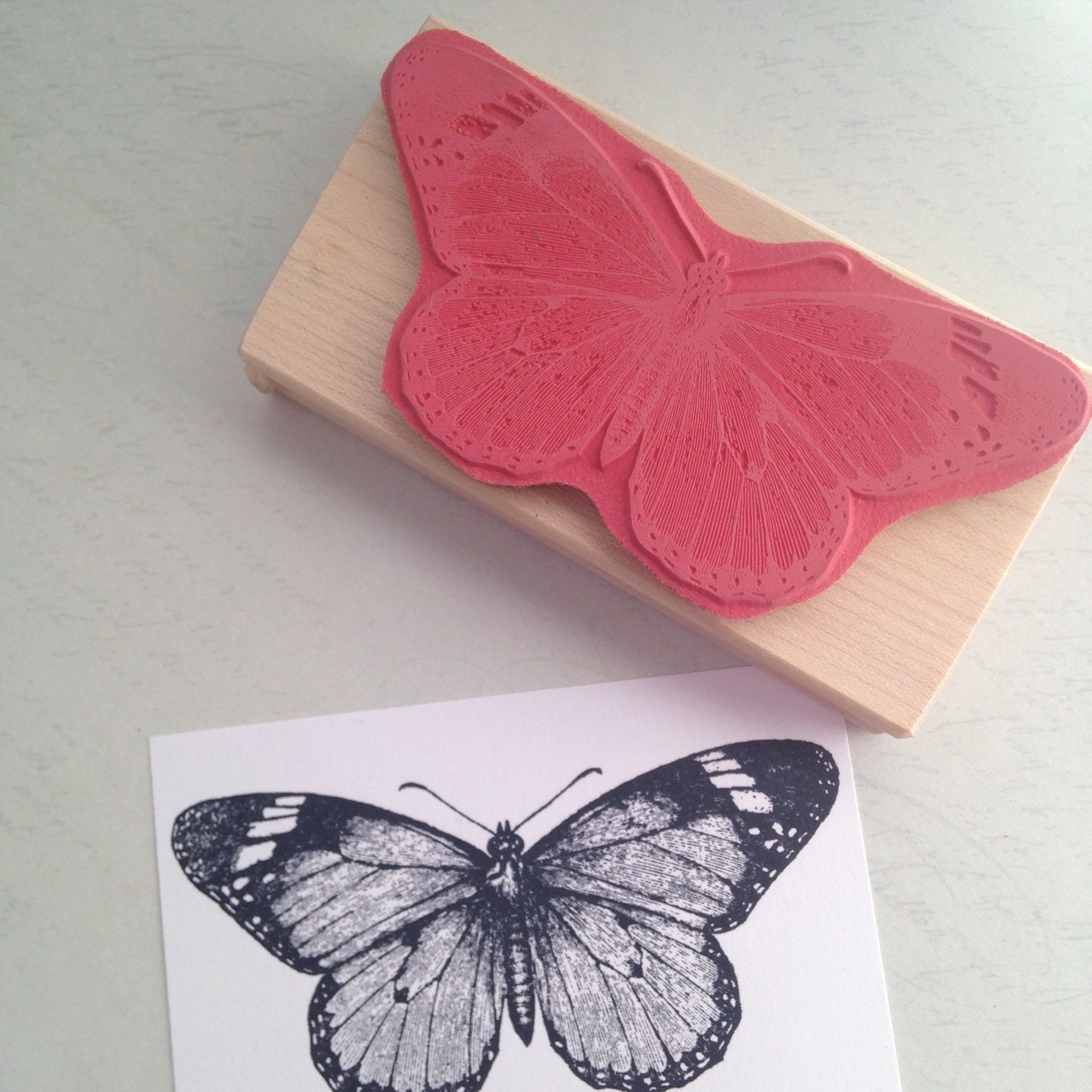 Monarch Butterfly Rubber Stamp for Planners, Journals, and DIY Crafts ...