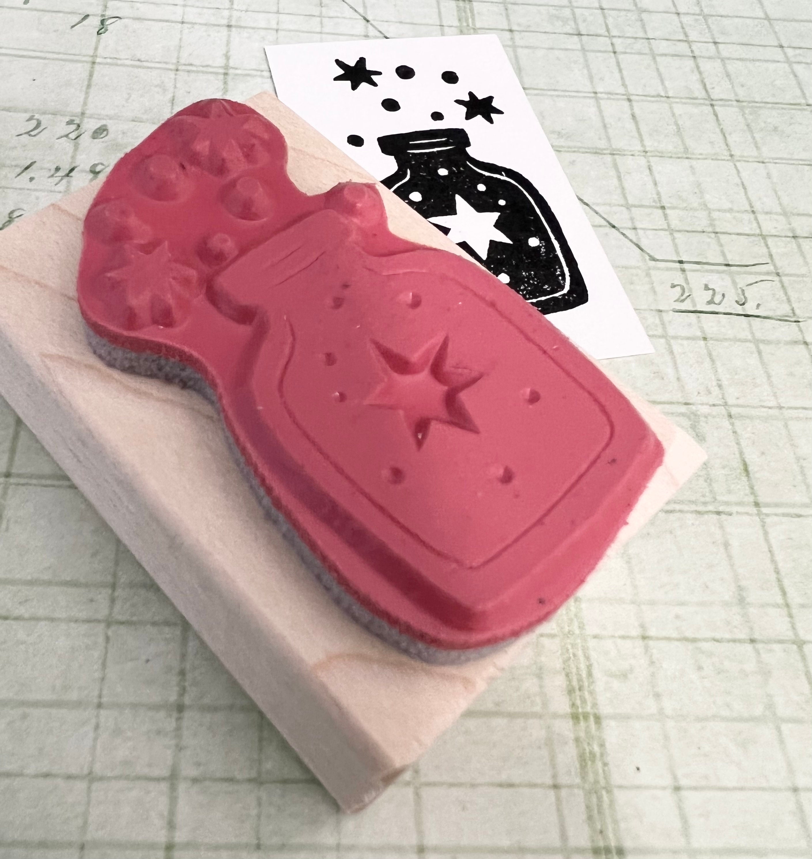 Magic Bottle Potion Rubber Stamp Ritual Self Care - Etsy