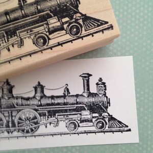 Train Engine Rubber Stamp 638 - Etsy