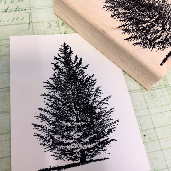 Tree Rubber Stamp - Etsy