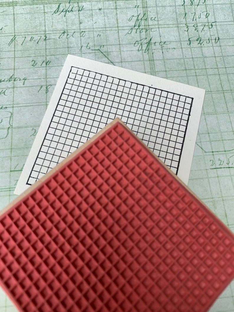 Grid Rubber Stamp: Square Graph Paper Background (2.5 Inch) - Etsy