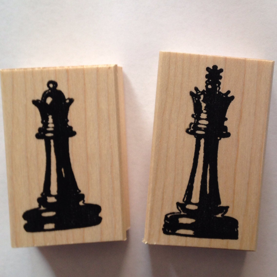 King Chess Piece Rubber Stamp 6533 | Etsy