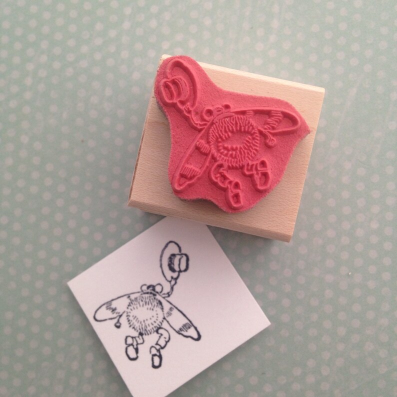 Cute Bug Waving Goodbye Wood Mounted Rubber Stamp 2888 - Etsy