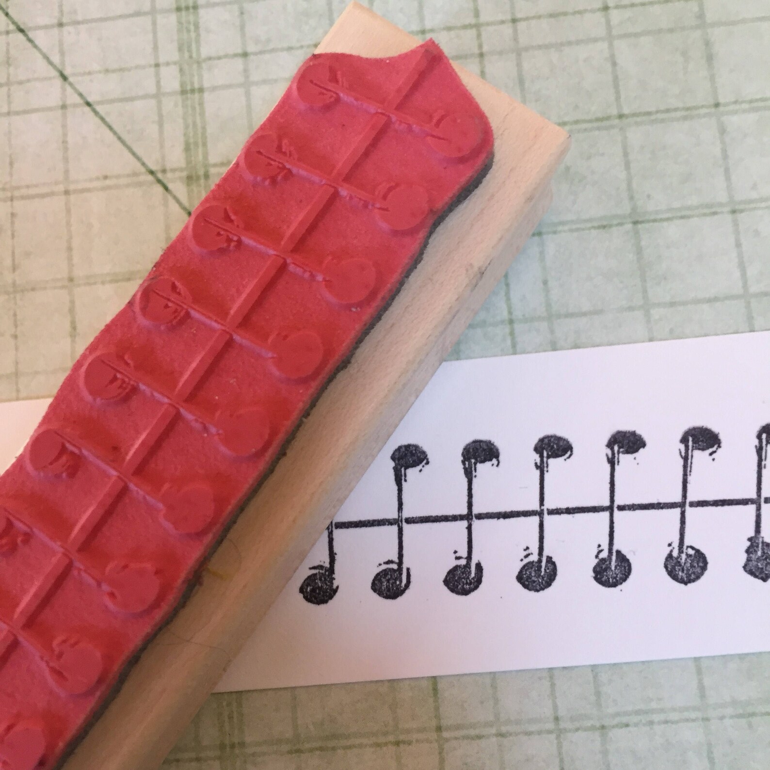 Spiral Notebook Edge Rubber Stamp | Etsy