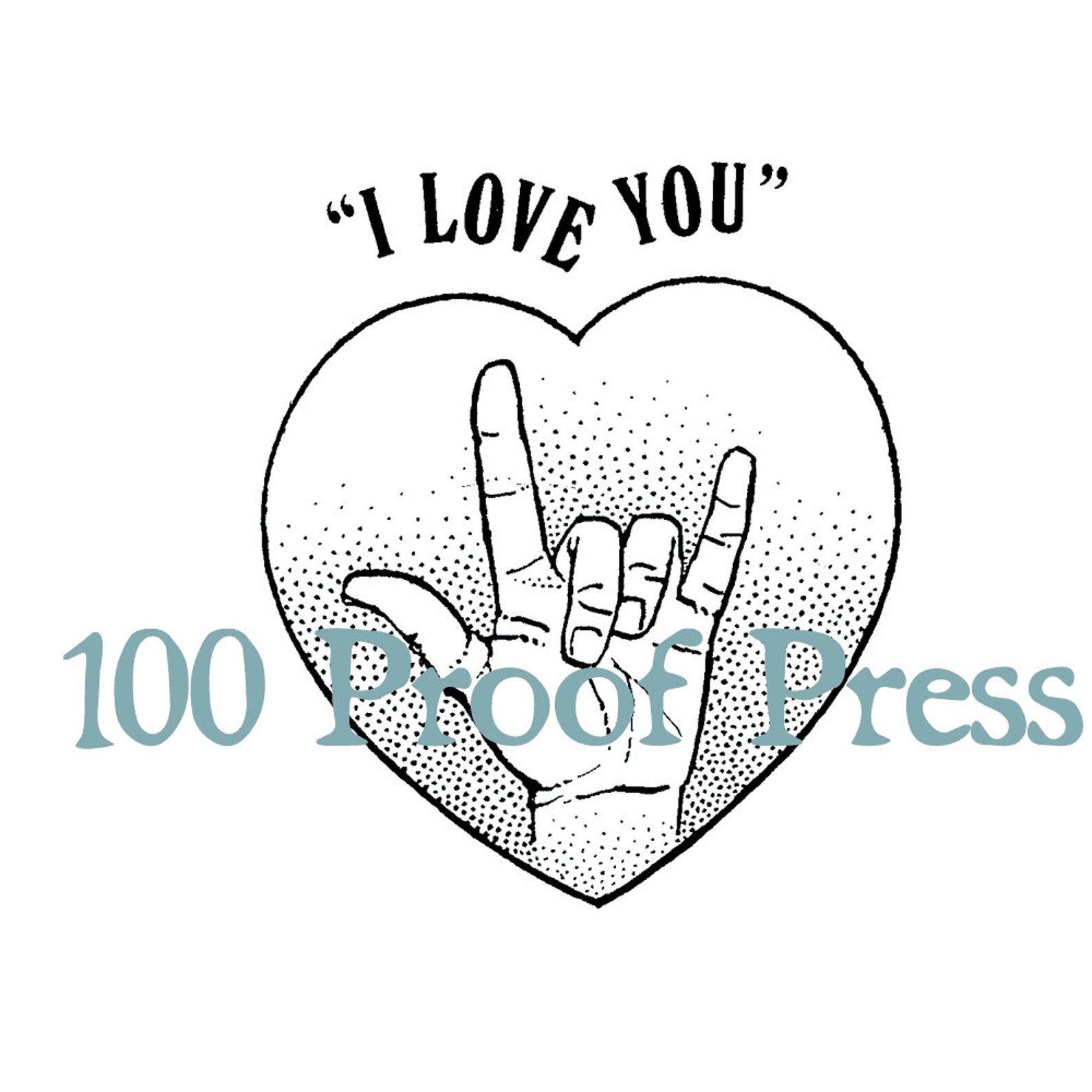 I Love You Sign Language Rubber Stamp 2674 - Etsy
