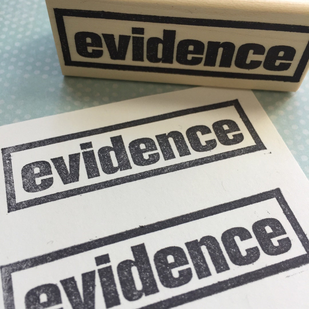Evidence Rubber Stamp - Etsy