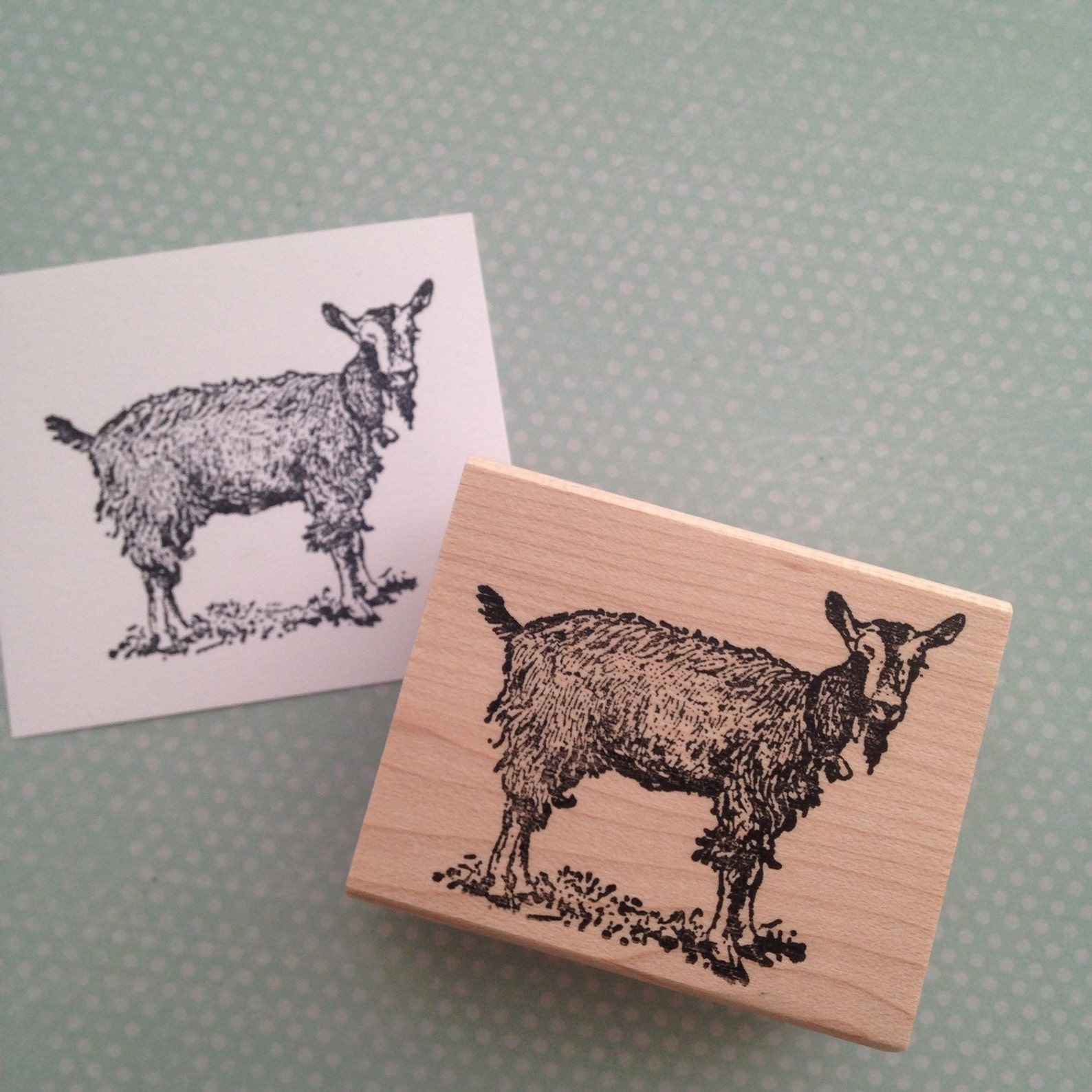 Good Goat Wood Mounted Rubber Stamp 4244 - Etsy
