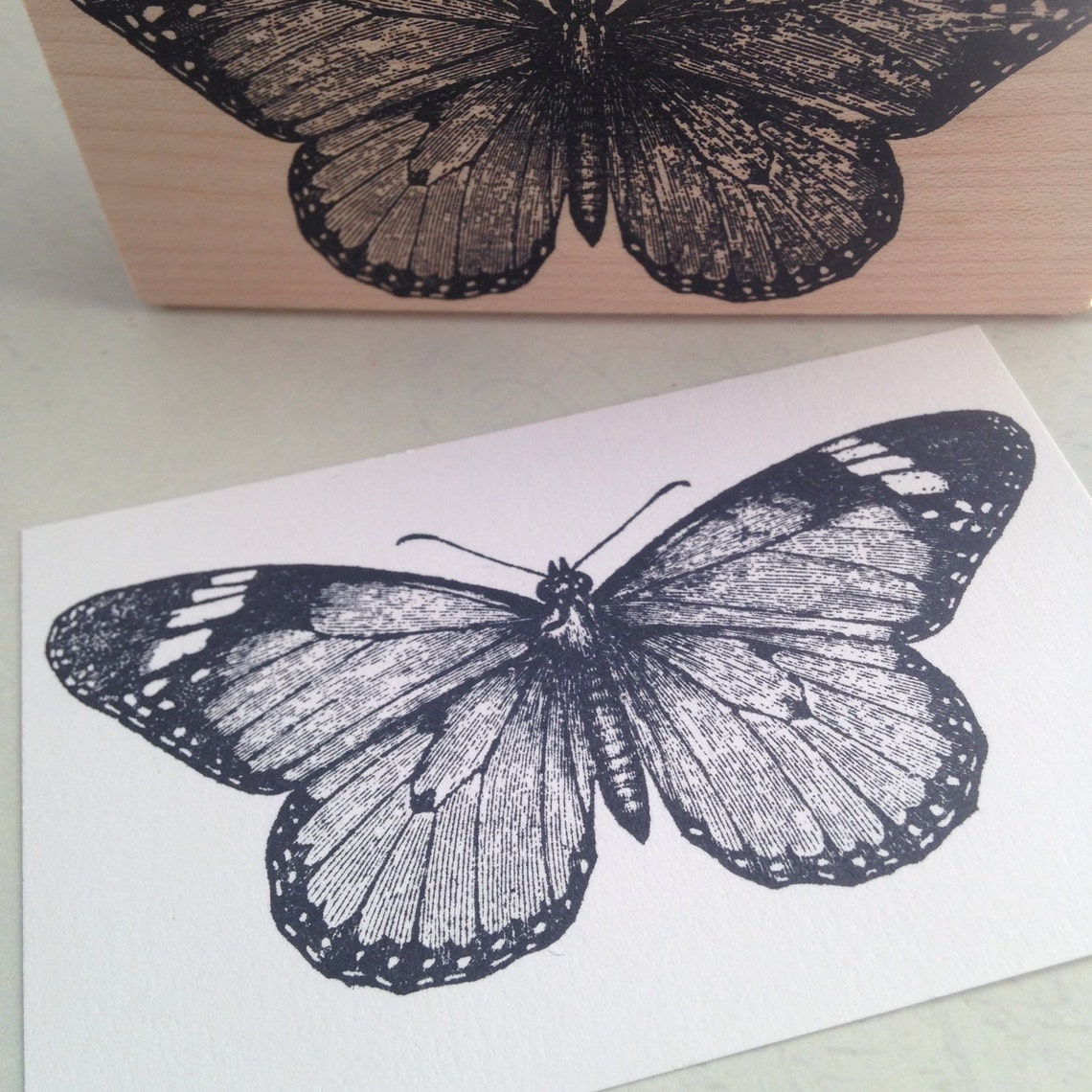 Monarch Butterfly Rubber Stamp for Planners, Journals, and DIY Crafts ...