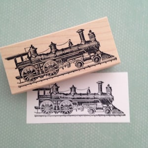 Train Engine Rubber Stamp 638 - Etsy