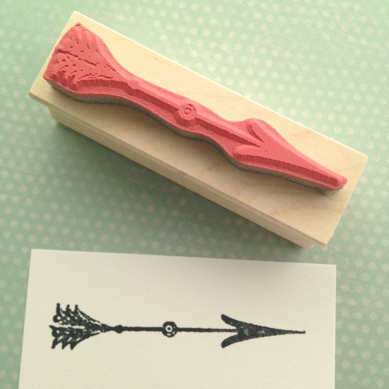 Arrow Rubber Stamp 6417 - Etsy