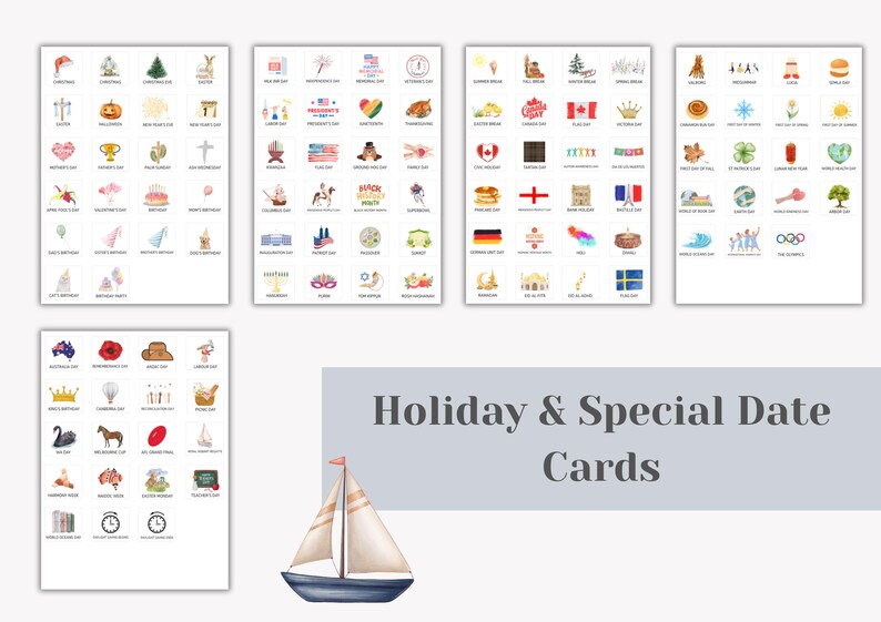 Boat Theme Weekly Planner for Kids: Visual Schedule, Routine Cards ...