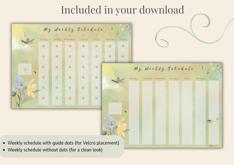 Waldorf Inspired Four Seasons Weekly Planner for Kids: Visual Schedule ...