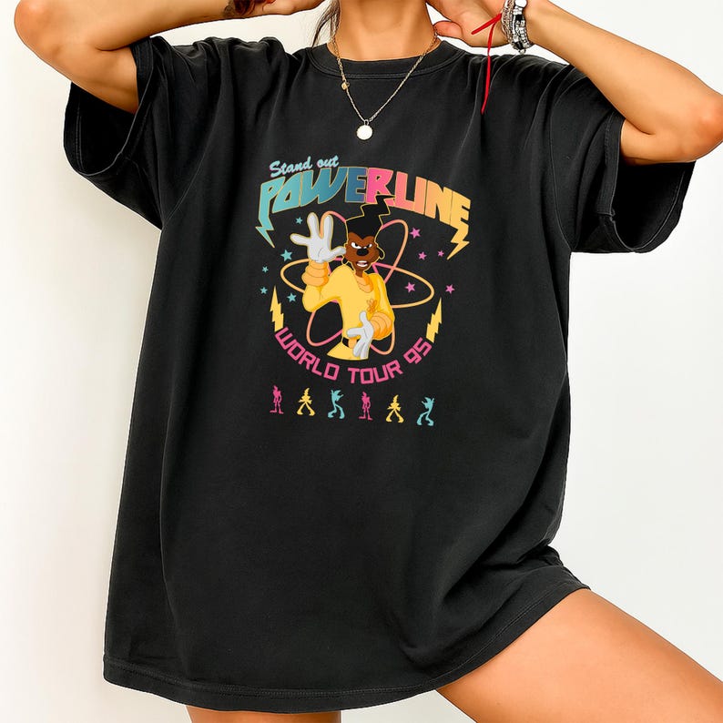 Comfort Colors® Powerline Goofy Movie Shirt, Disney Powerline World ...