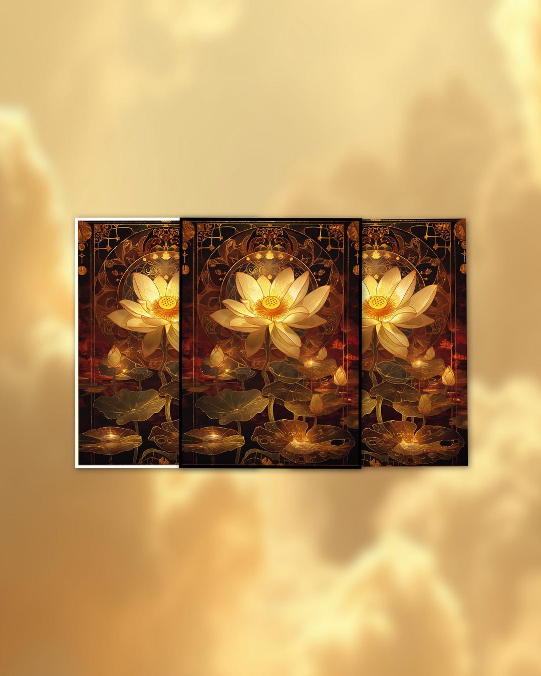 MTG Card Sleeves, Ink Wash Lotus TCG Sleeves, Border& Finishes Options ...