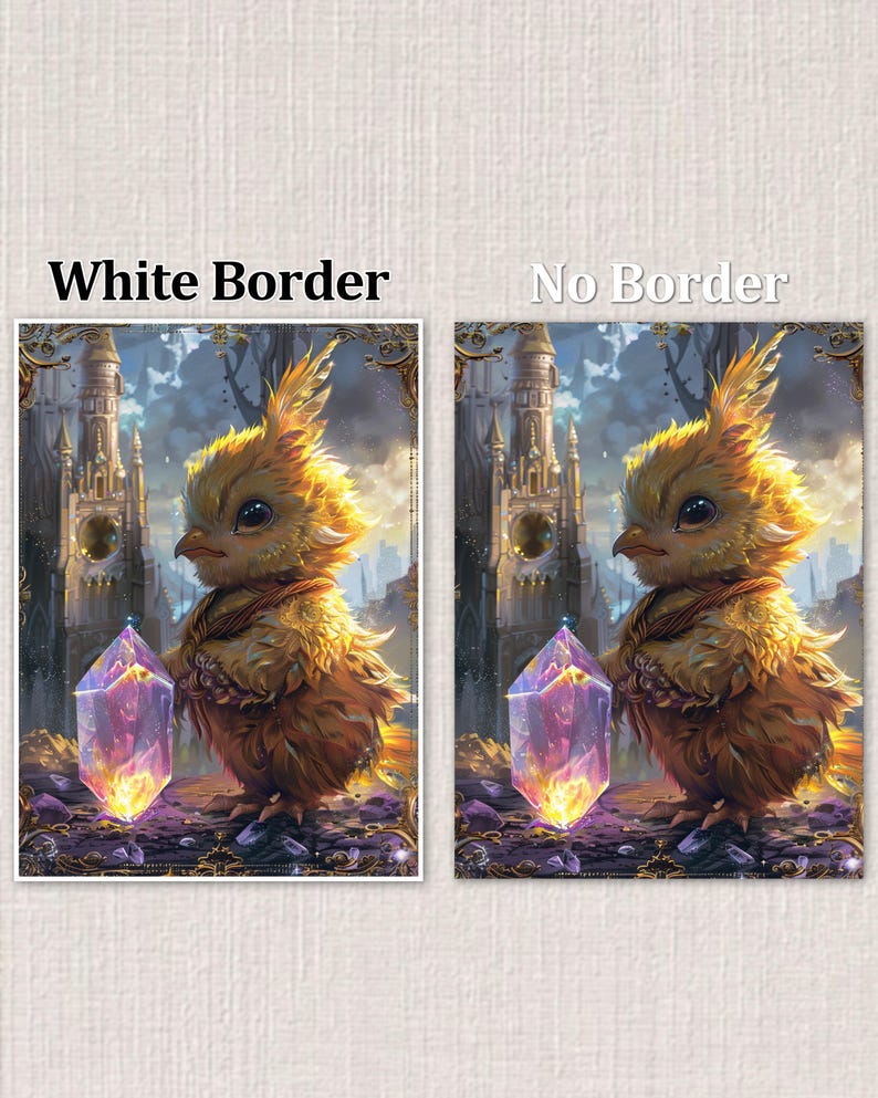 Final Fantasy Card Sleeves, Chocobo Anime MTG Sleeves, Border/finishes ...