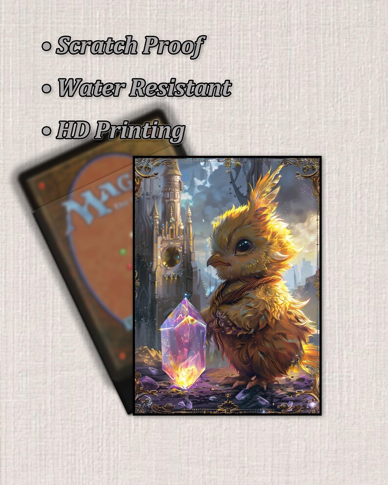 Final Fantasy Card Sleeves, Chocobo Anime MTG Sleeves, Border/finishes ...