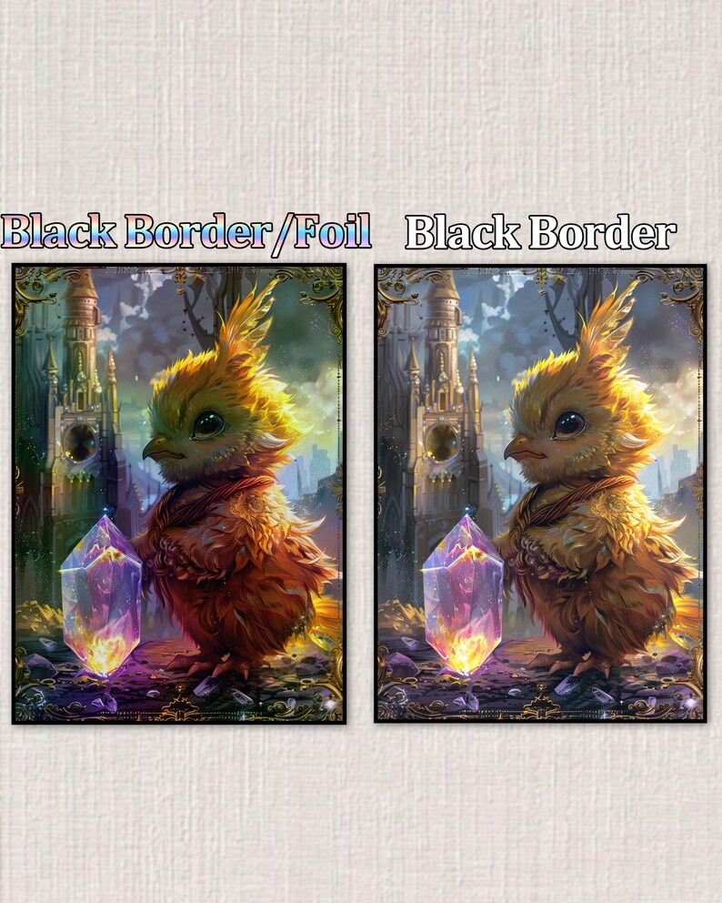 Final Fantasy Card Sleeves, Chocobo Anime MTG Sleeves, Border/finishes ...