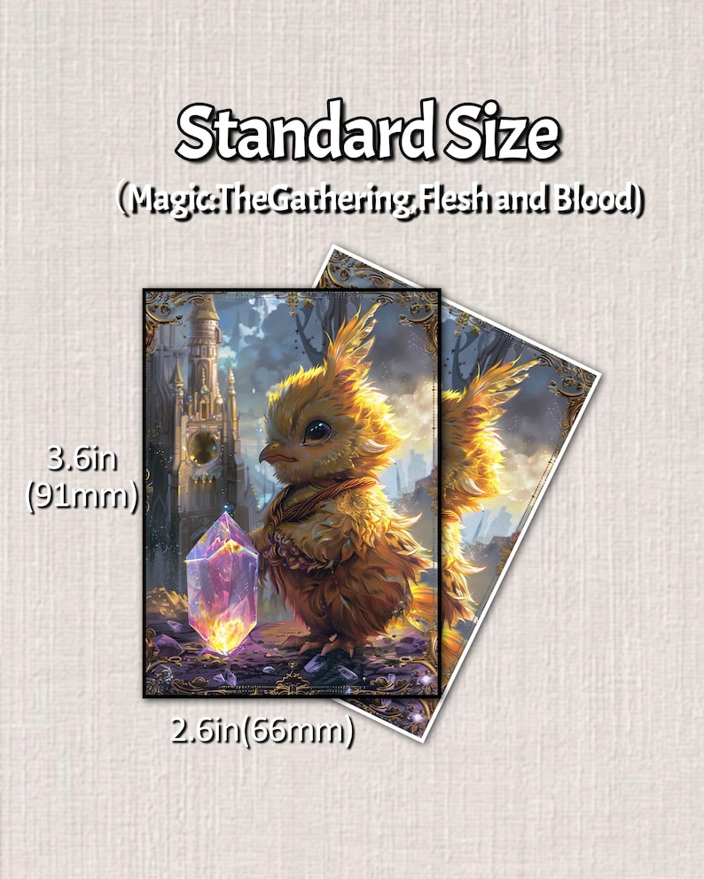 Final Fantasy Card Sleeves, Chocobo Anime MTG Sleeves, Border/finishes ...