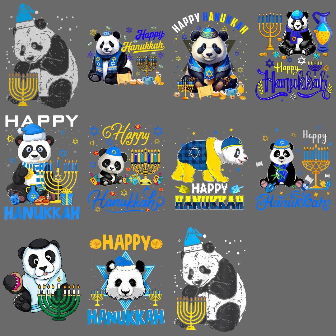 Hanukkah Chanukah Bear PNG – Cute Jewish Holiday Clipart, Festival of ...
