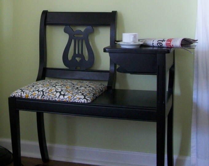 Vintage Telephone Table Eco Refinish - Etsy