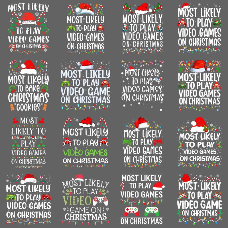 Christmas Video Games Png - Etsy