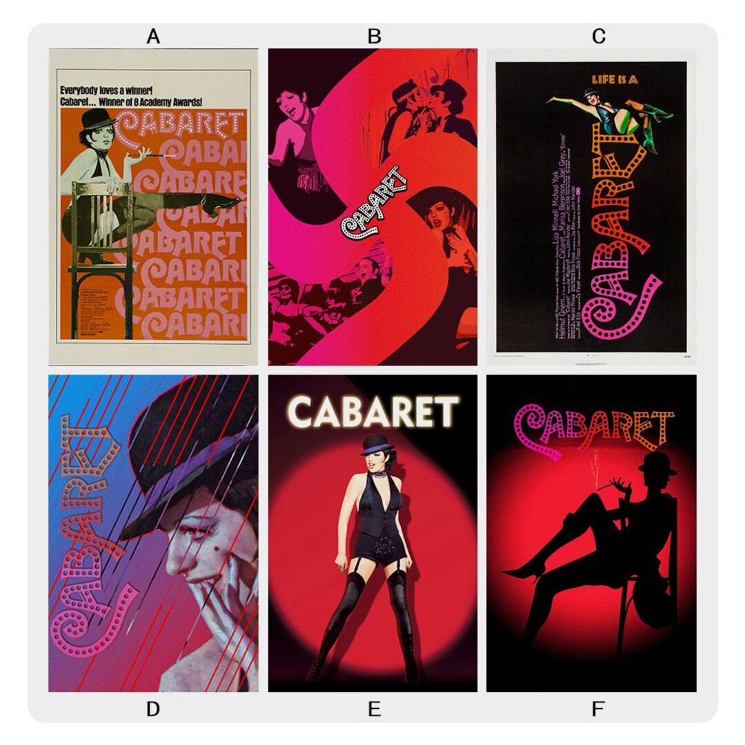 Cabaret Movie Poster, High-definition Movie Art Prints, Wall Art, Home ...