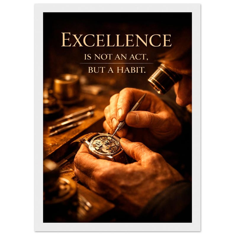 Excellence - Motivational Wall Art Posters – Inspirational Quotes for ...