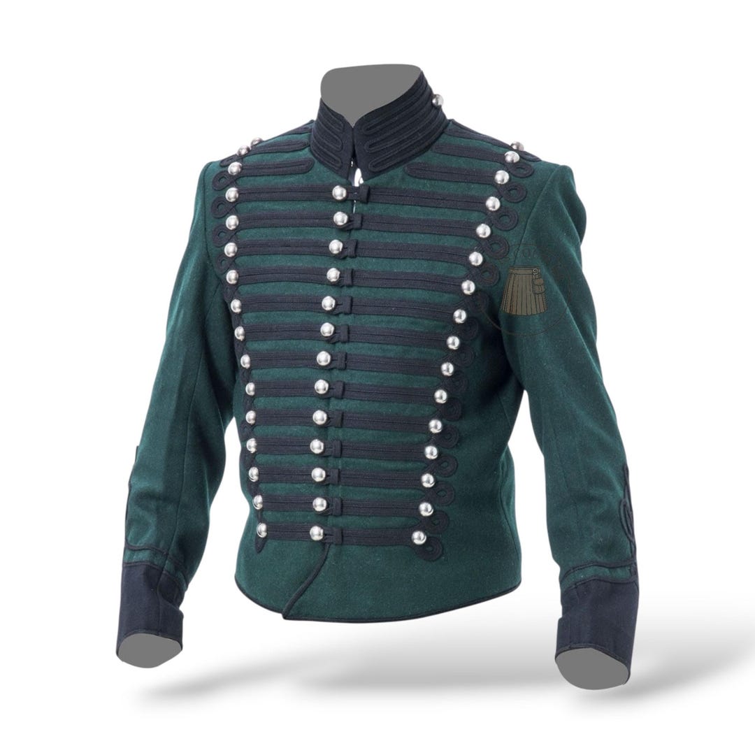 British 95th Rifles Green Wool Jacket Napoleonic War Military Tunic for ...