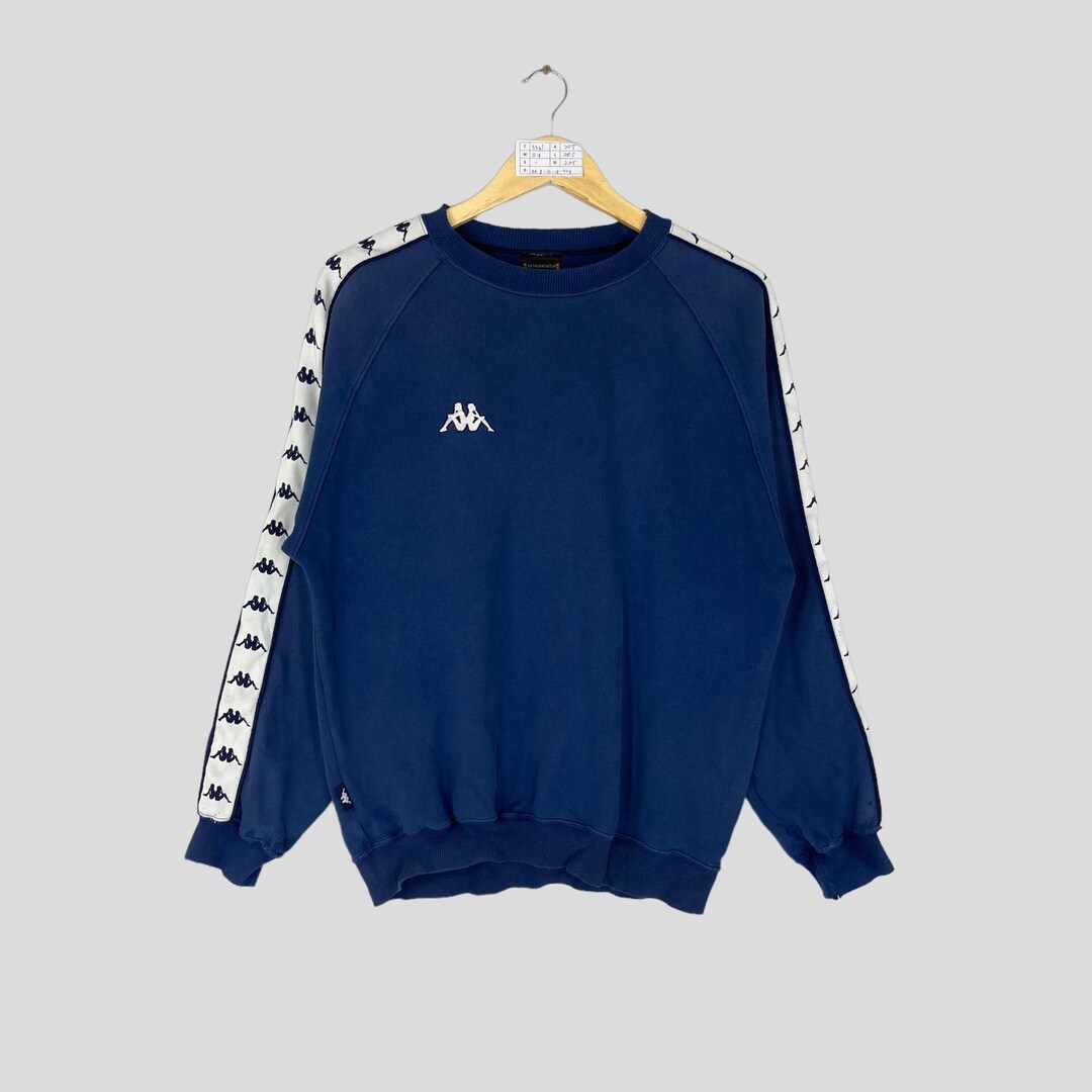 Vintage KAPPA Side Tape Crewneck Sweatshirt Small Logo Kappa Jumper ...