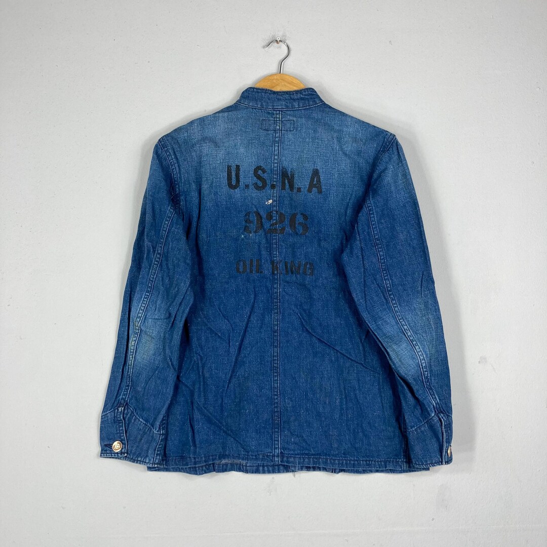 Vintage Journal Standard USNA Japanese Brand Denim Chore Jacket Button ...