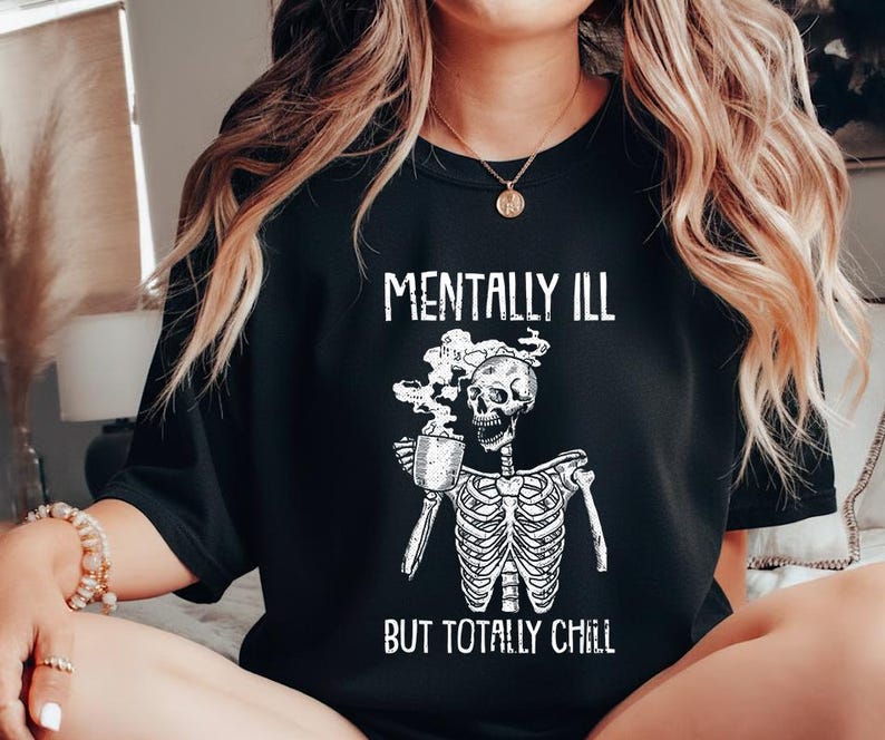 Skeleton Coffee PNG | Funny Chill Skeleton Design | Vintage Grunge ...