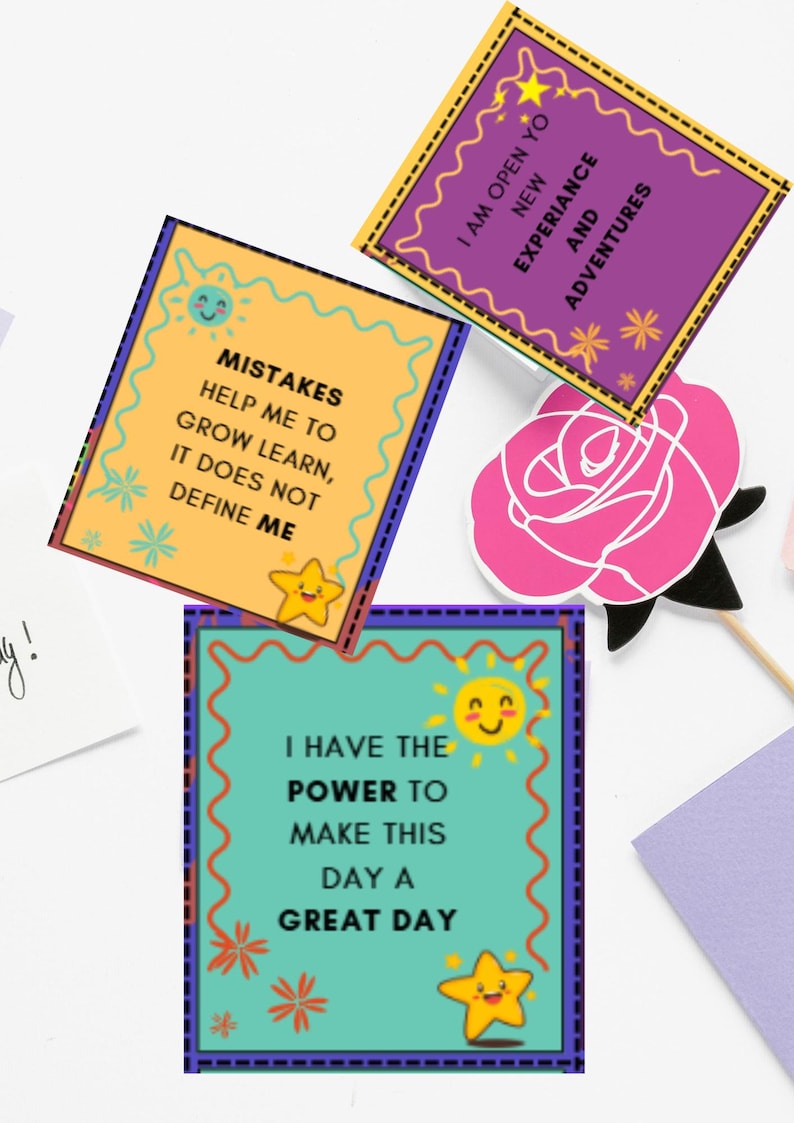 Printable Affirmation Cards – Positive Mindset & Self-care Cutouts ...