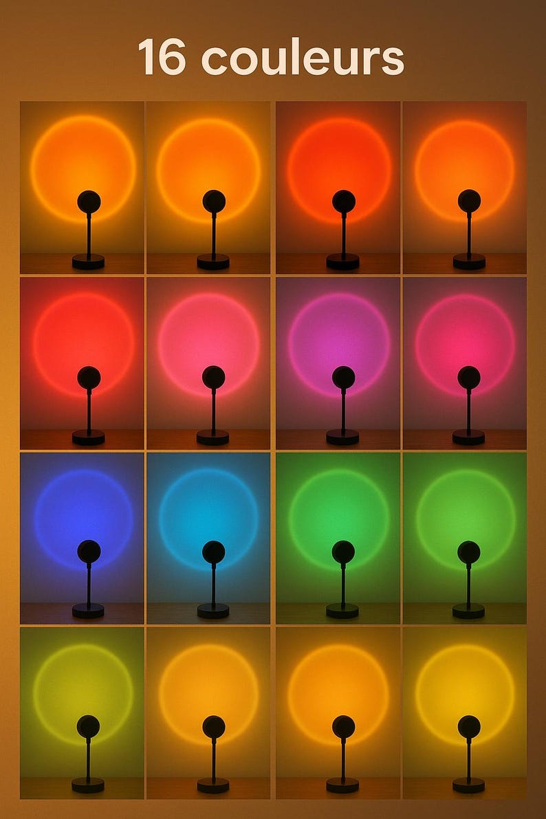 “sunset” LED Lamp – Ambient & Mood Light Projection for Bedroom, Living ...