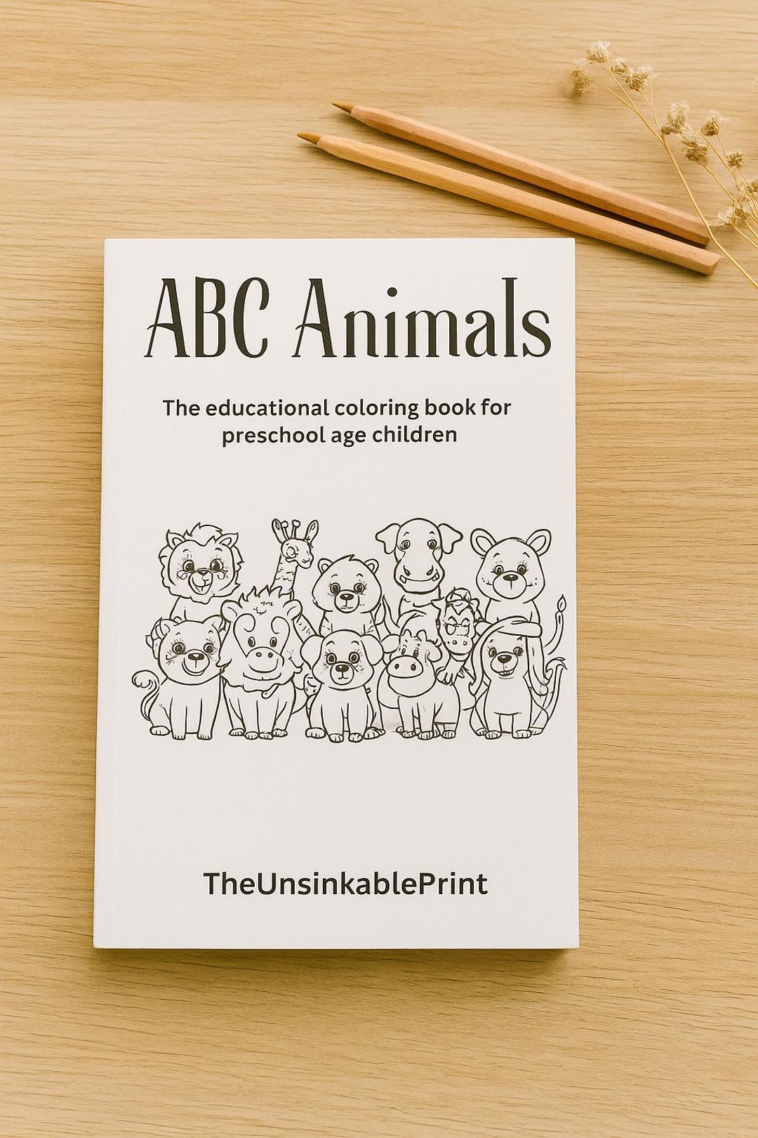 ABC Animals Coloring Book – Printable Educational Activity for ...