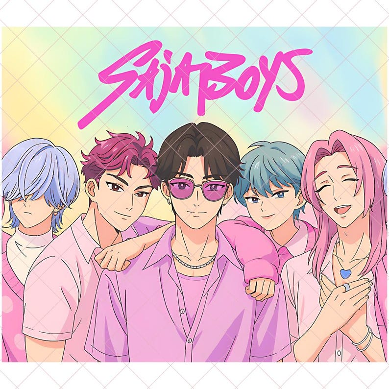 Baby Saja Boys Stickers Digital Download | Cute Anime Boy Printable ...