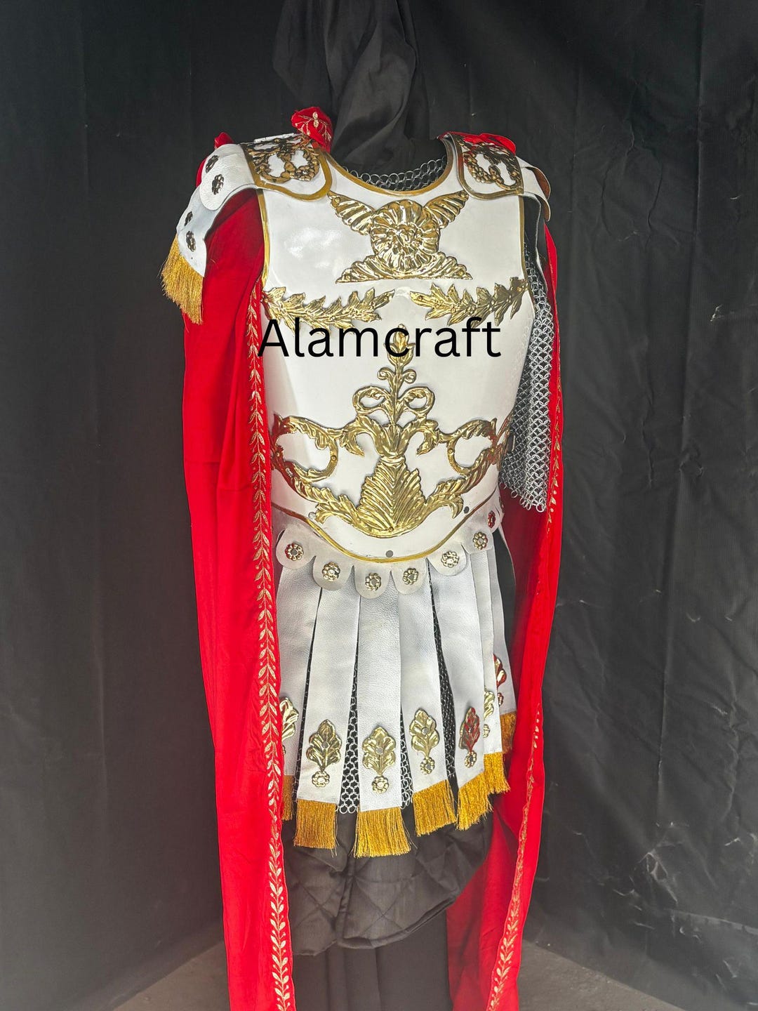 White Steel Roman Muscle Cuirass: Medieval Knight Armor, Cosplay - Etsy