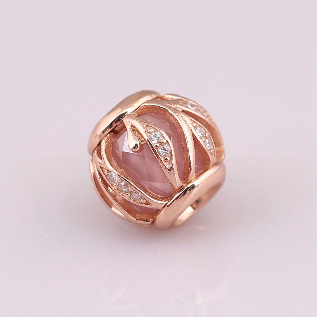 Pandora Rose Gold Bonds of Love Pink Essence Charm Ale R - Etsy