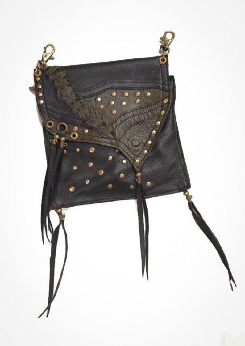 Reptile Small Leather Pouch / Leather Accessories / Festival Pocket ...