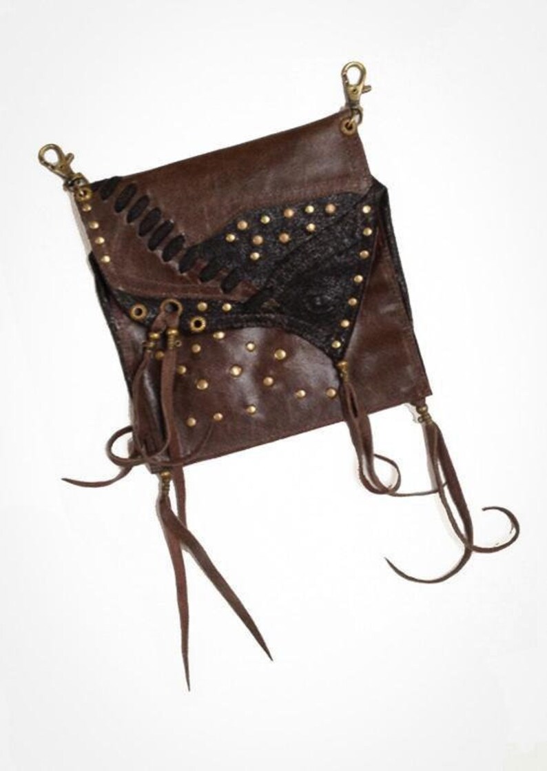 Reptile Small Leather Pouch / Leather Accessories / Festival Pocket ...