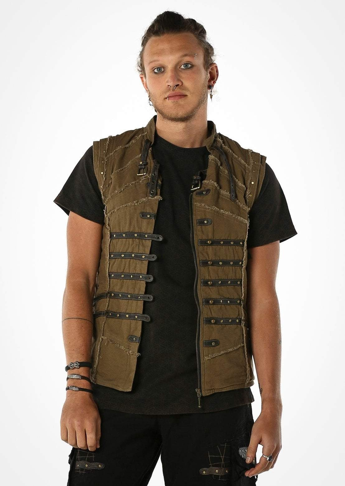 Cyberpunk Vest Festival Vest Men Pirate Vest Men Steampunk Mens Vest ...