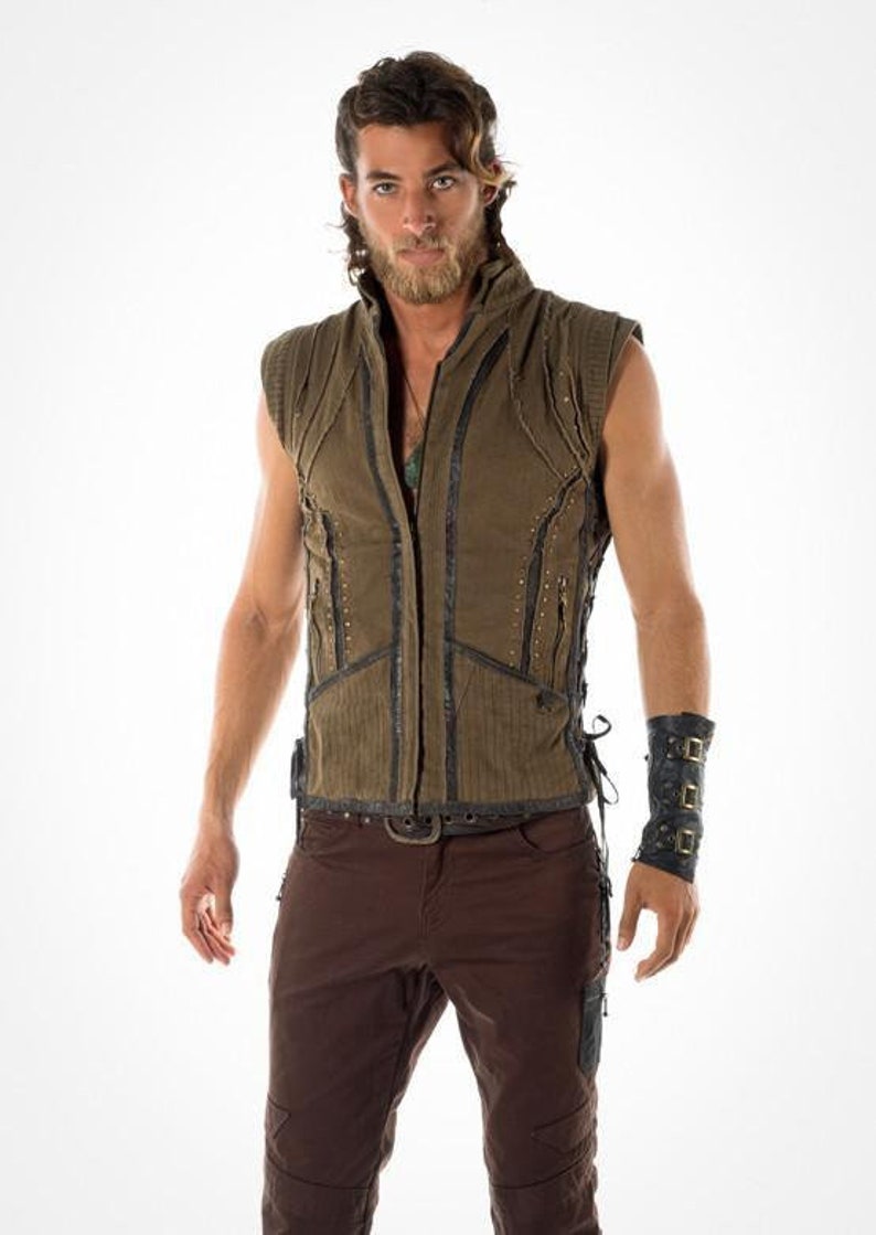 Odin Vest, Men Vest, Viking Vest, Performer Vest, Festival Vest, Warm ...
