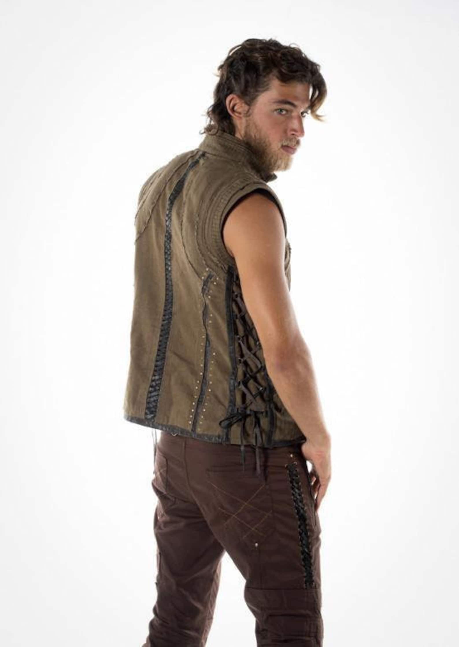 Odin Vest, Men Vest, Viking Vest, Performer Vest, Festival Vest, Warm ...