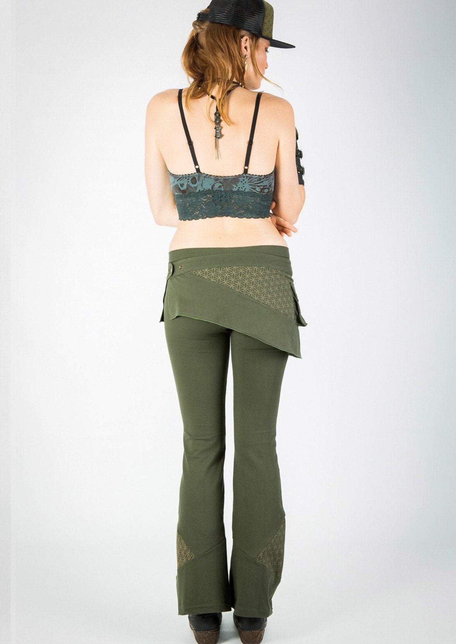 Party Skirt Flares,women Pants,pants With Skirt,stretchy Pants,yoga ...