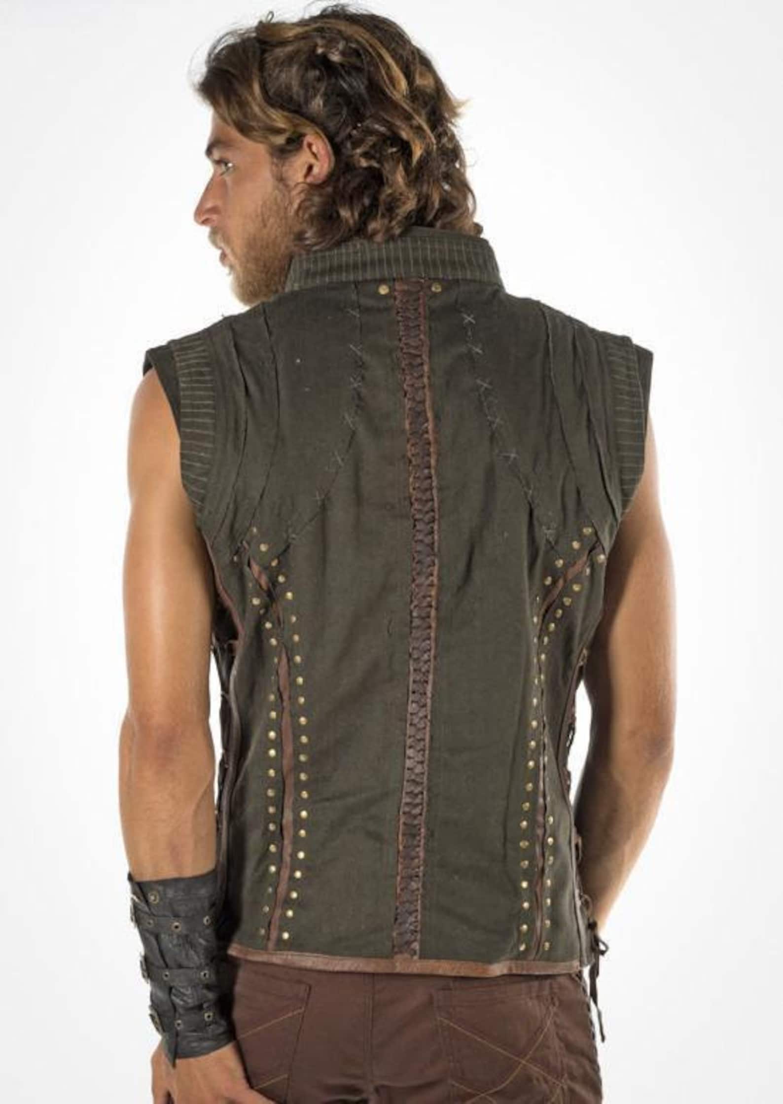 Odin Vest, Men Vest, Viking Vest, Performer Vest, Festival Vest, Warm ...