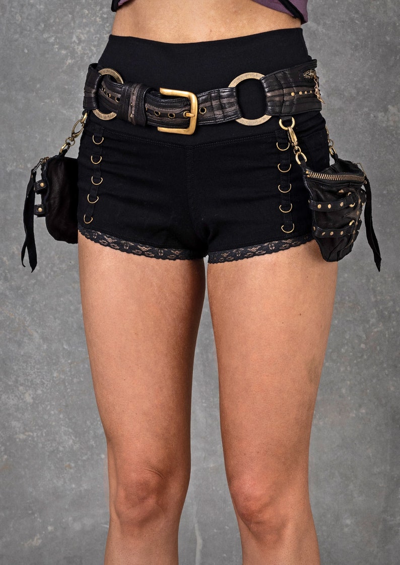 Cyber Punk Pocket Belt | Leather Pocket Belt | Belt With Detouchable ...