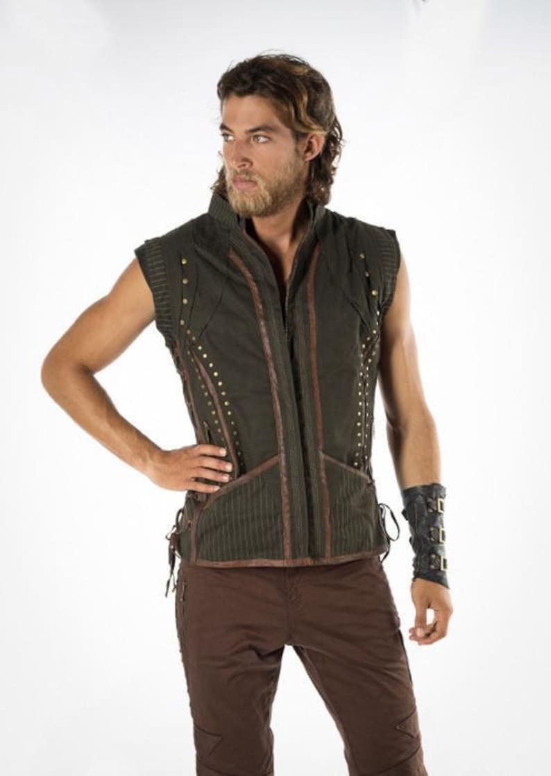 Odin Vest, Men Vest, Viking Vest, Performer Vest, Festival Vest, Warm ...